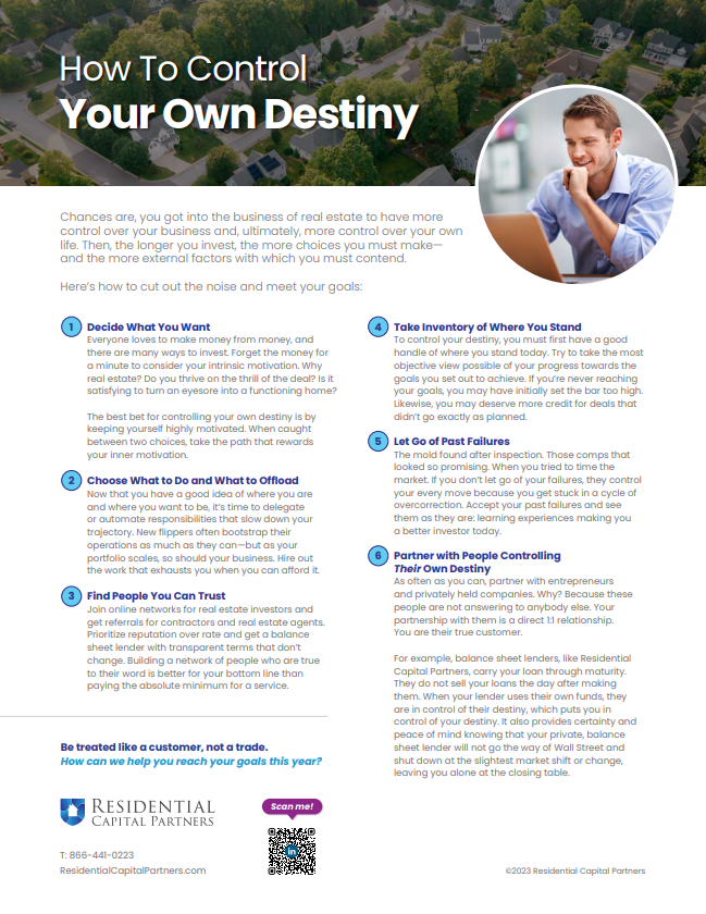 How to Control Your Own Destiny